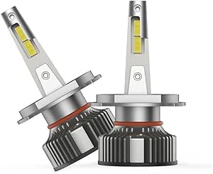 Amazon | LEDヘッドライト M10 H4 バルブ 車用 クルーズ H15.11～ HR52S 8000LM 6000K 2灯 ホワイト 高速冷却ファン内蔵 whiplinks ...