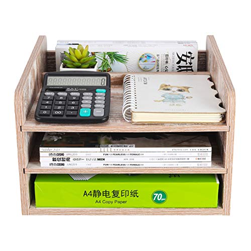 Snapklik.com : PAG Wood Desktop File Organizer Mail Sorter Magazine ...