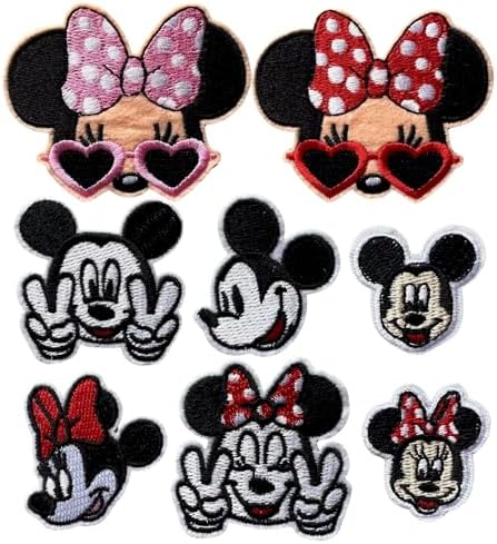 Amazon.com: 12pcs Cute Kids Cartoon Mouse Embroidery Patches Iron on ...