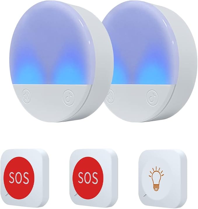 ALEENFOON Haus Wireless Mobiler Alarm Notruf Knopf Hausnotruf ...