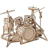 Amazon.com: ROBOTIME 3D Puzzle Wooden Craft Kits for Adults DIY Model ...