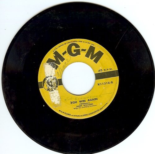 Hank Williams - You Win Again b/w Settin' the Woods on Fire, 45 RPM ...