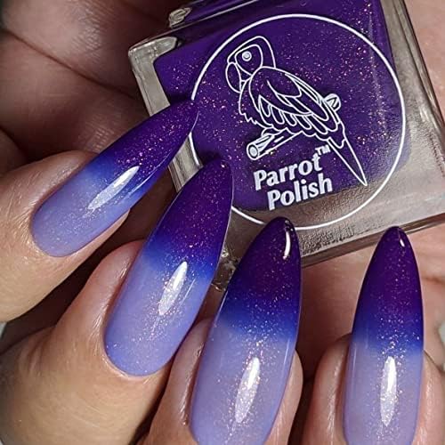 Amazon.com : Parrot Polish Golden Plumeria Thermal Nail Polish, Color ...
