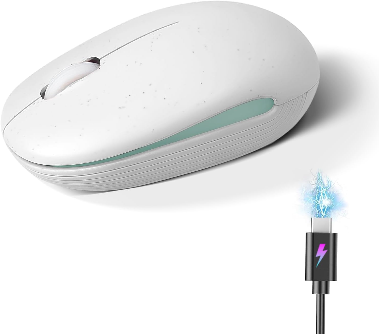Amazon.com: Whalices 52 Wireless Mouse (Bluetooth+2.4G) Rechargeable ...