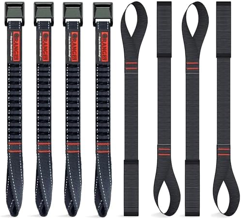 ORANGEE 4 Pack Motorcycle & Bike Luggage Straps 20" - 55" Adjustable ...