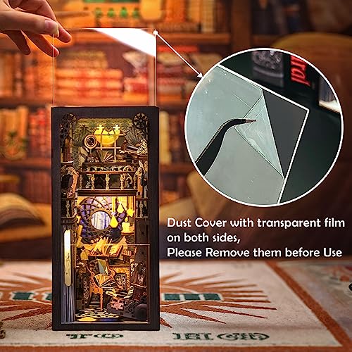 DIY Miniature Bookshop Dollhouse With LED Cutefun Book Nook Kit - DIY ...