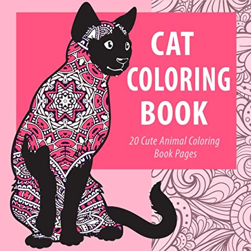 Amazon.com: Cat Coloring Book: 20 Adorable Animal Coloring Book Pages ...