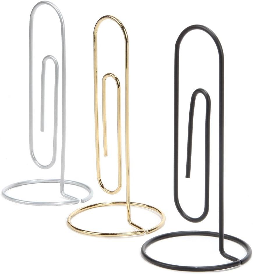 Amazon.com : Home-X Jumbo Paper Clip Memo Holder for Desk - Document ...