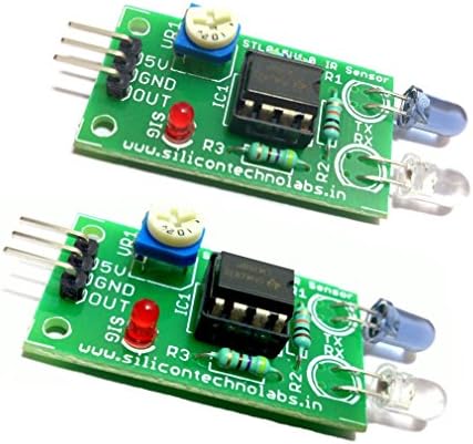 Silicon Technolabs IR Sensor Array(Analog Output) For Line Follower And ...
