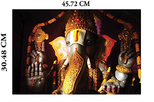 Buy Yellow Alley Ganpati Bappa Sticker Poster|Hindu Religious Wall ...