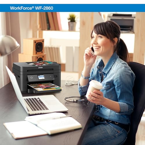 Epson Workforce WF-2860 All-in-One Wireless Color Printer with Scanner ...