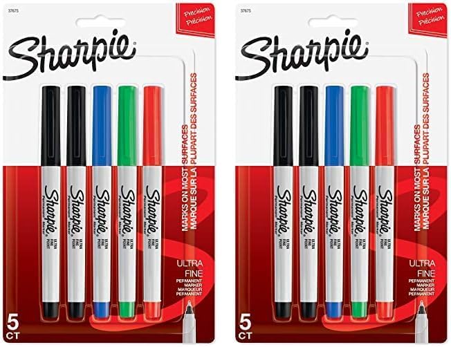 Amazon.com : SHARPIE Permanent Markers, Ultra Fine Point, Assorted ...