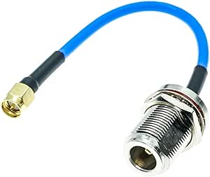 Amazon.co.jp: ケーブル N メス ジャック バルクヘッドから SMA オス pl/ug コネクタ RG405 RG-405 セミフレキシブル同軸ケーブル .086" 50ohm ...