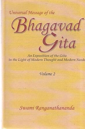 BHAGAVAD GITA [ENGLISH VERSION] (VOLUME - 2) BY SWAMI RANGANATHANANDA ...