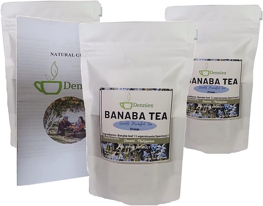Amazon.com : Organic Natural Pure Banaba Leaf Tea Bag- 50 Tea Bags ...
