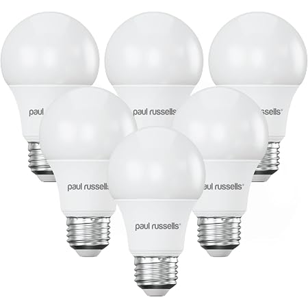 paul russells LED GLS - Dimmable Edison Screw Light Bulbs, 8.5W ...