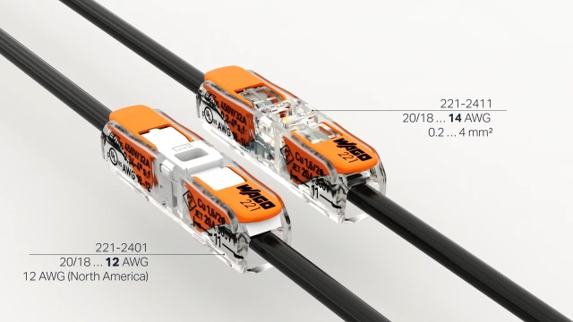 Watch WAGO 221-2401 Lever-Nuts Inline Splicing Wire Connector on Amazon ...