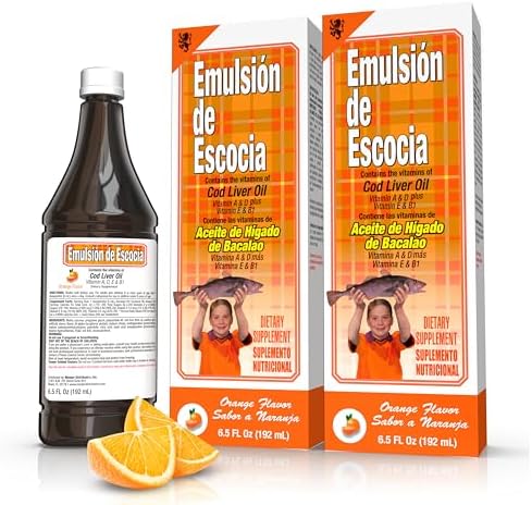 Amazon.com: 200 ml. Scott's Emulsion Cod liver oil with Vitamin A, D ...