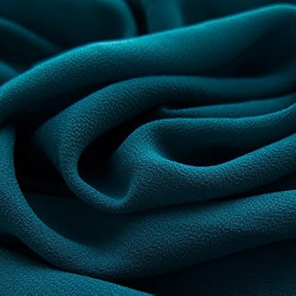 Amazon.com: M BTY Teal Chiffon Fabric 60" Width : Arts, Crafts & Sewing