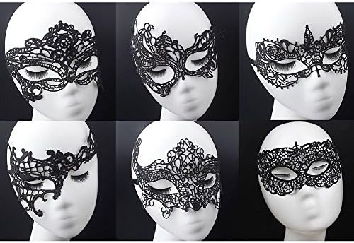 Amazon.com: Geek-M Women's Black Lace Mask Party Ball Masquerade Fancy ...