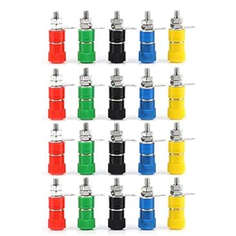 Amazon.com: Binding Post Connector, 20Pcs 5 Color Binding Posts ...