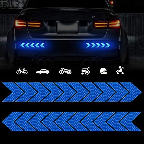 Amazon.com: 12 Pieces Reflective Car Stickers Set Rearview Mirror ...