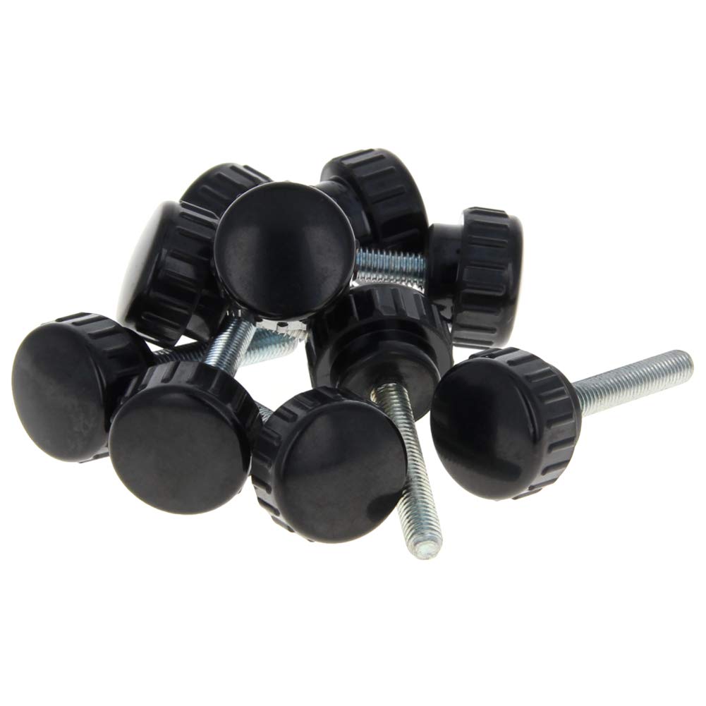 Othmro 10Pcs M5x30mm Male Thread Knurled Clamping Knobs Grip Thumb ...
