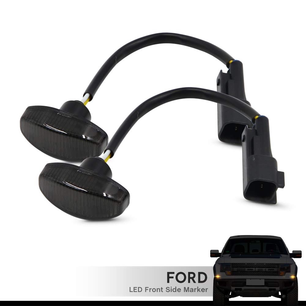 NJSBYL LED Side Marker Lamps for 2010-2014 Ford F150 SVT Raptor Pick Up ...