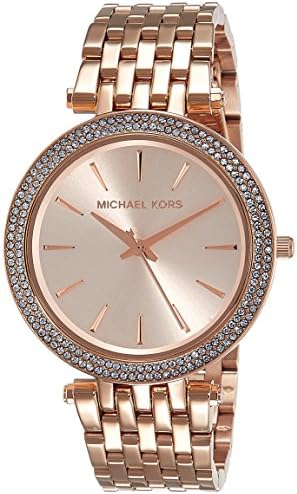 Michael Kors Parker Analog White Dial Gold Band Women's Stainless Steel ...