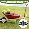 Amazon.com: Blulu 2 Set Heavy Duty Wheelbarrow Axle Bracket Set ...