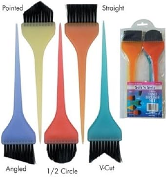 Amazon.com: Soft 'N Style 5 pc. Dye Brush Set TINT-SET Color Brushes ...