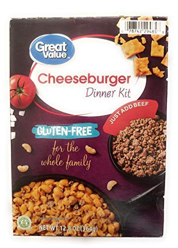 Amazon.com : Great Value Gluten-Free Cheeseburger Macaroni Dinner Kit ...