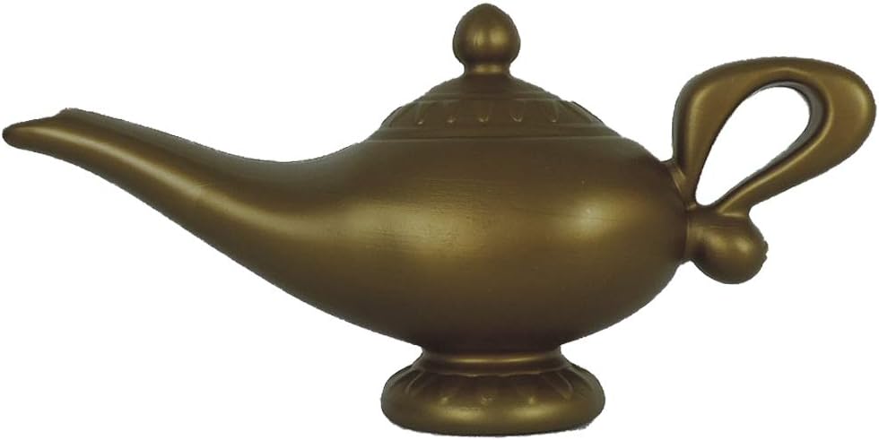 Amazon.com: Aladdin Plastic Genie Lamp Vintage Plastic Model Aladdin'S ...