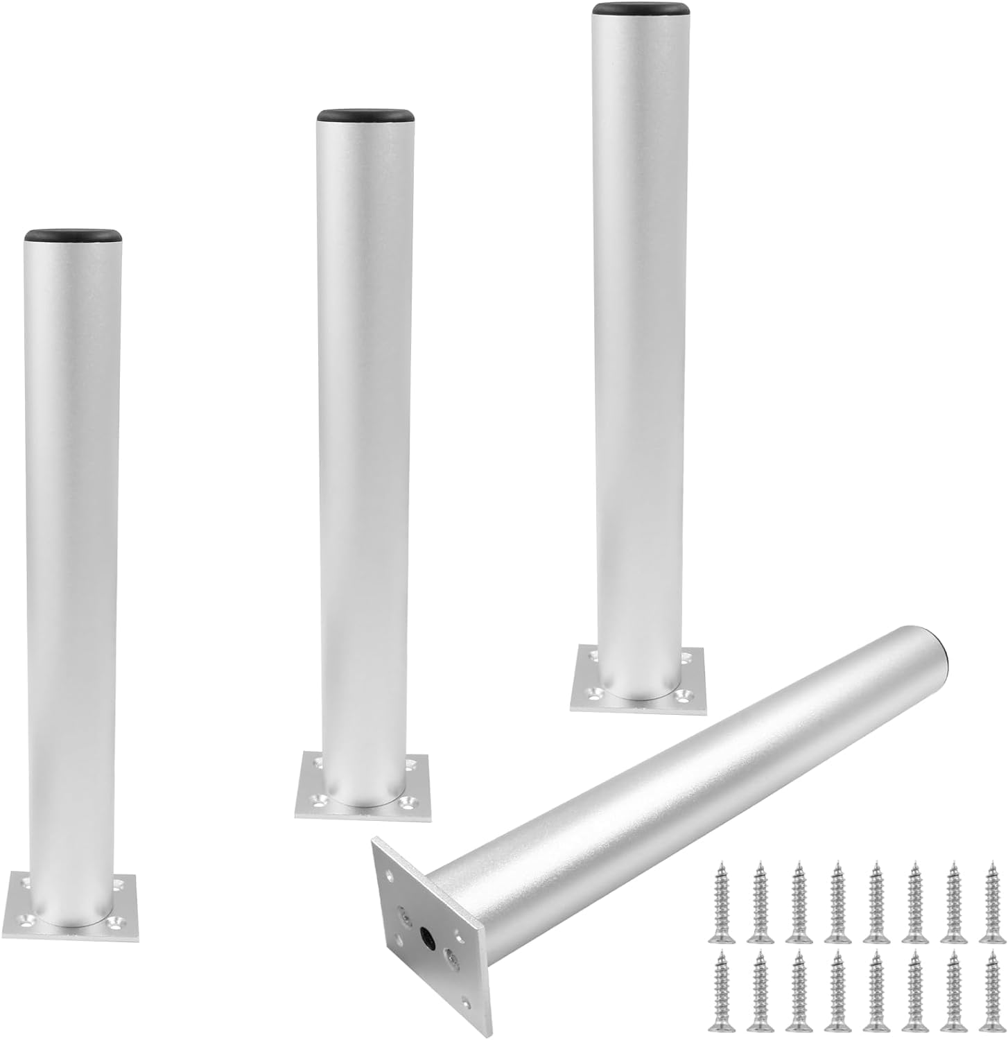 Amazon.com: Kyuionty Set of 4 Aluminum Alloy Furniture Legs 10 Inch ...
