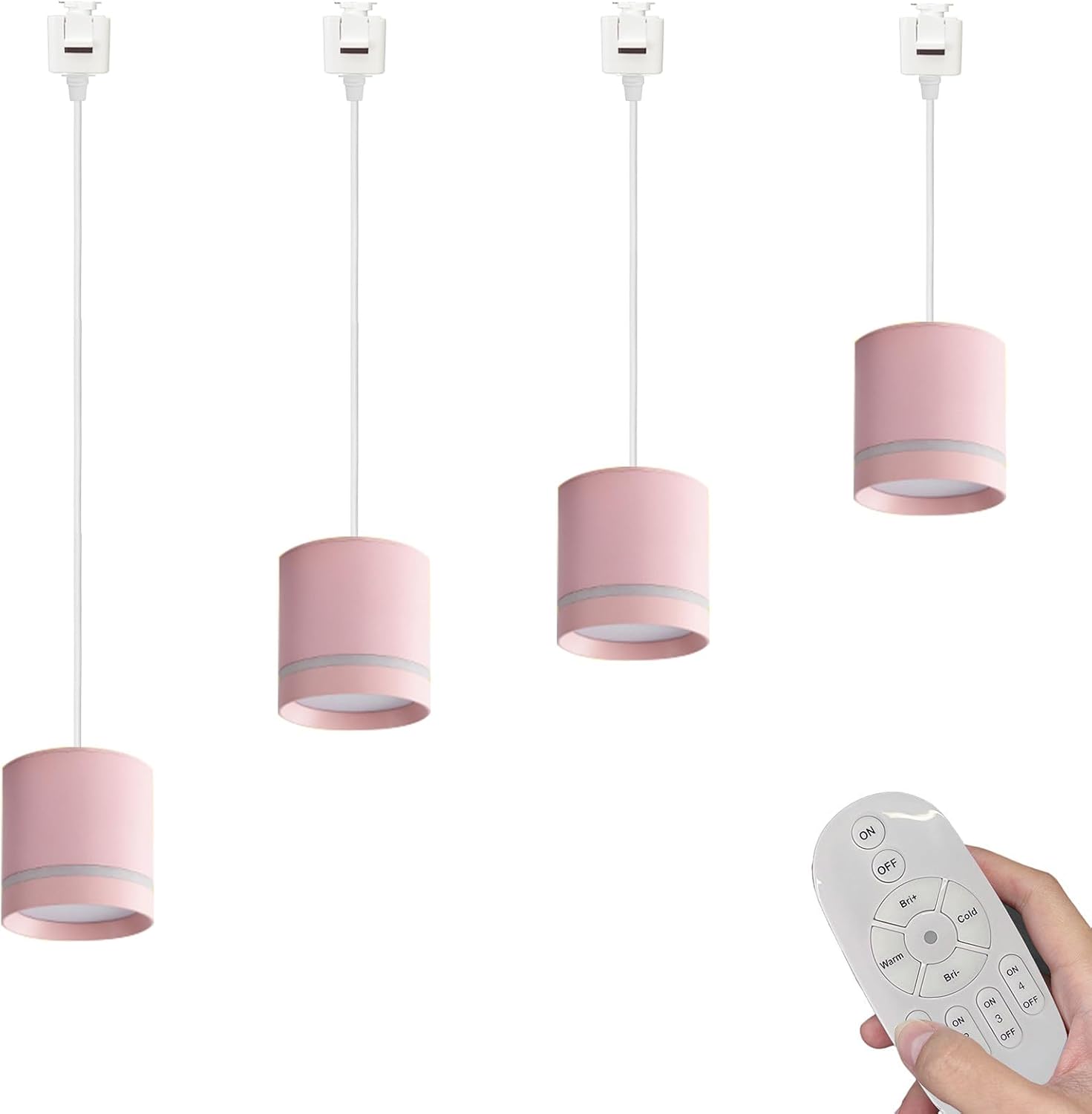 SKIVTGLAMP Remote Control J-Type Track Light 7W LED Spotlight Linear ...