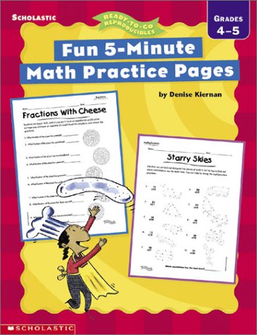 Fun, 5-Minute Math Practice Pages: Grades 4-5: Kiernan, Denise ...