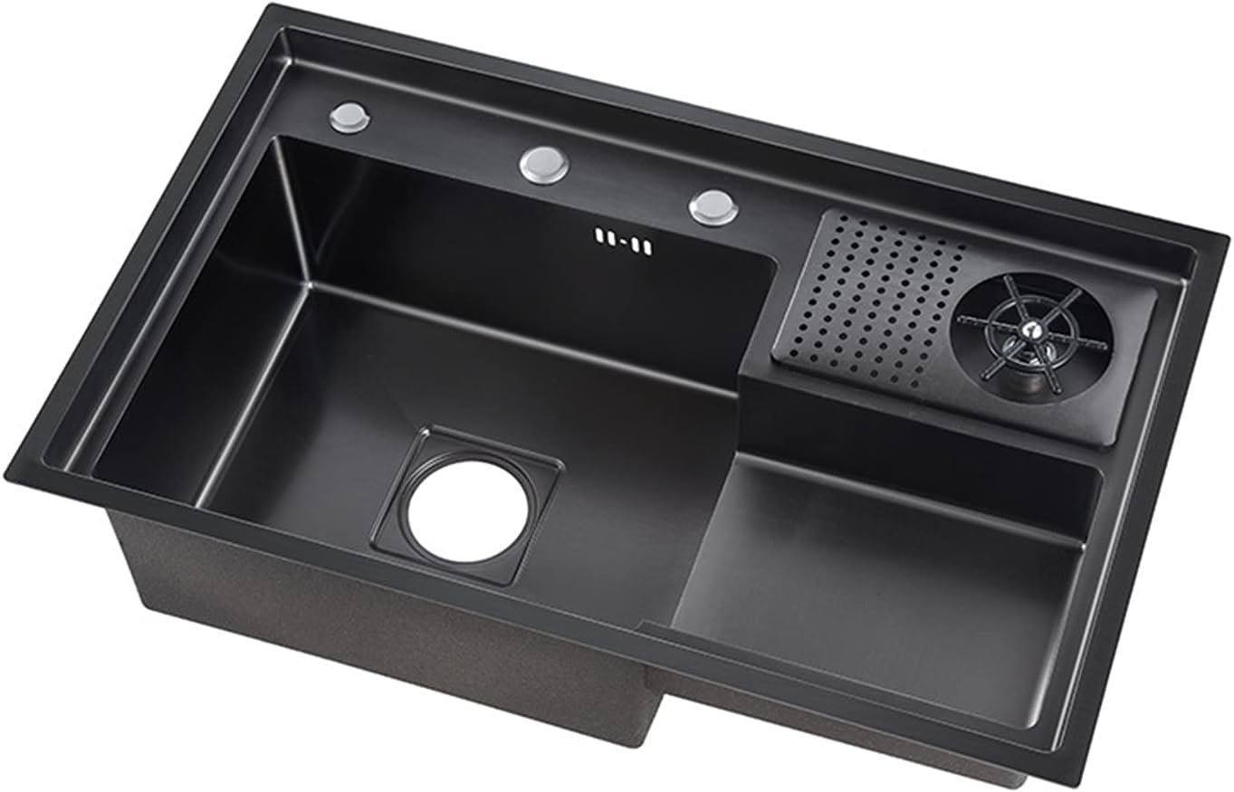 Amazon.com: Kitchen Sink Stainless Steel, Single Bowl Sink, High and ...