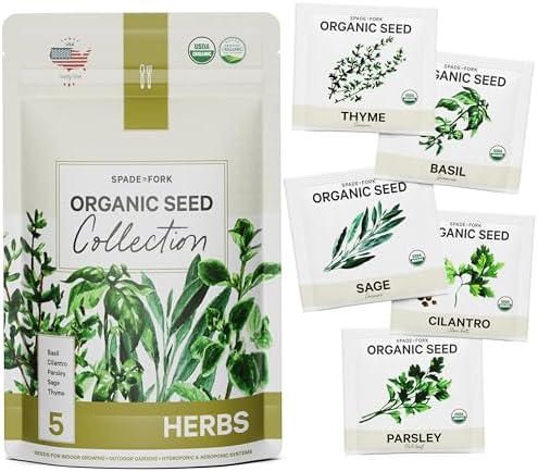 Amazon.com : Organic Herb Seeds Variety Pack - Non-GMO USDA Certified ...