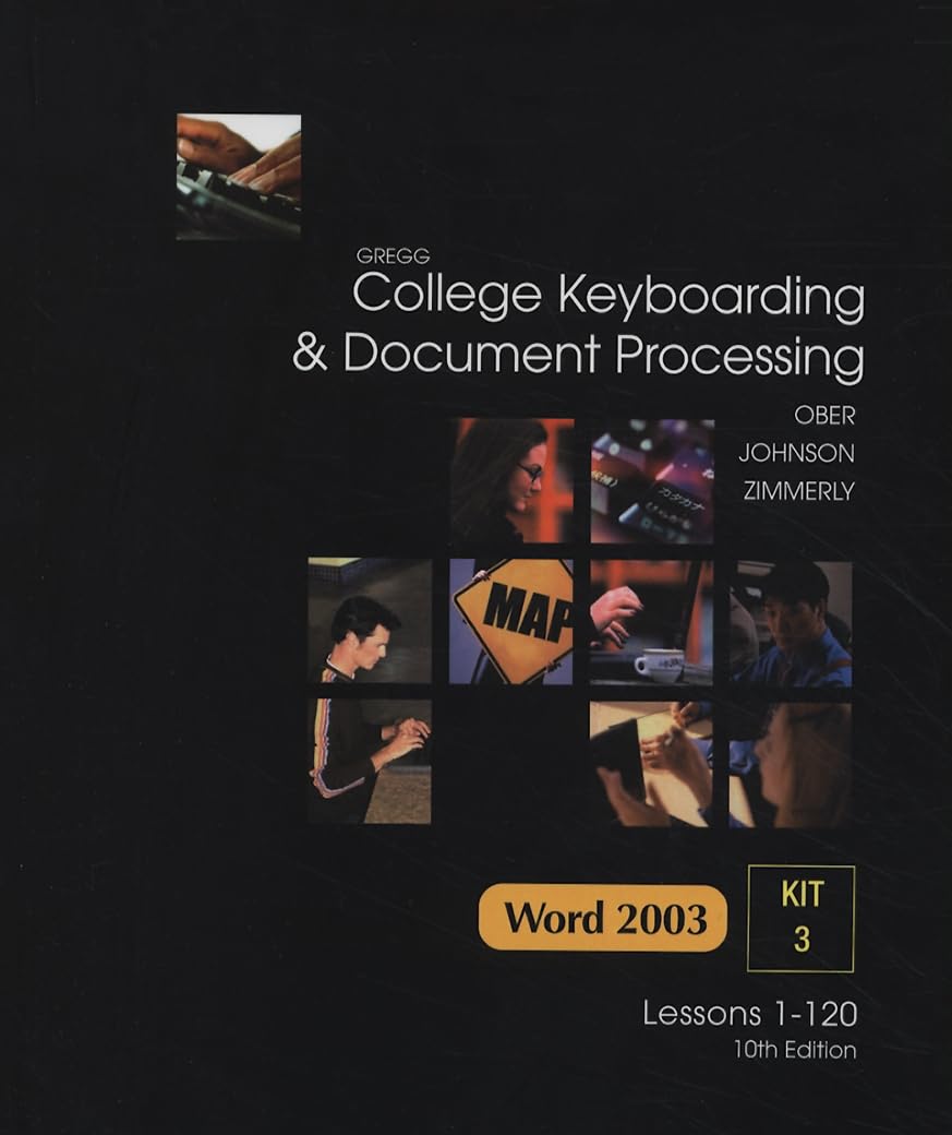 Amazon.com: College Keyboarding & Document Processing: Word 2003, Kit 3 ...