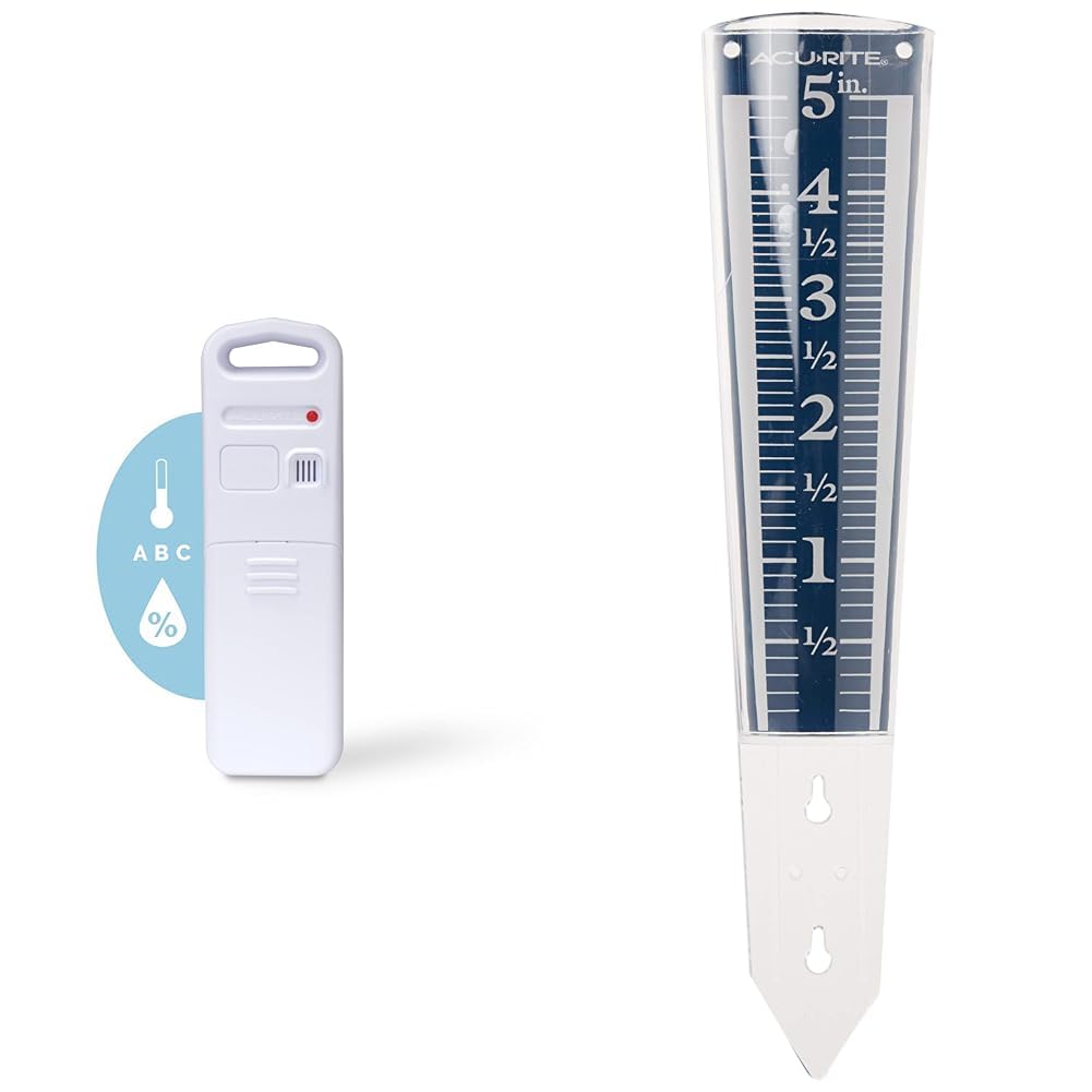 Amazon.com: AcuRite Wireless Indoor Outdoor Temperature Humidity Sensor ...