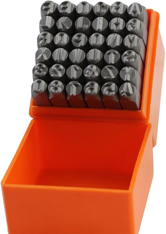 Singring 36PC Steel Number and Letter Stamp Punch Tool Metal Letter ...