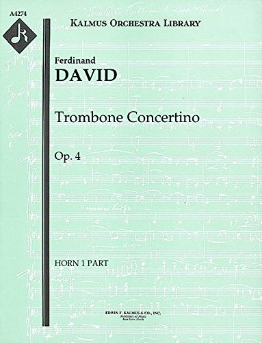 Amazon.com: Trombone Concertino, Op.4: Horn 1, 2, 3 and 4 parts [A4274 ...