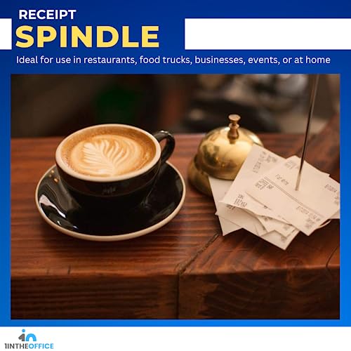 Snapklik.com : 1InTheOffice Wire Receipt Spindle,Chrome Receipt Holder ...