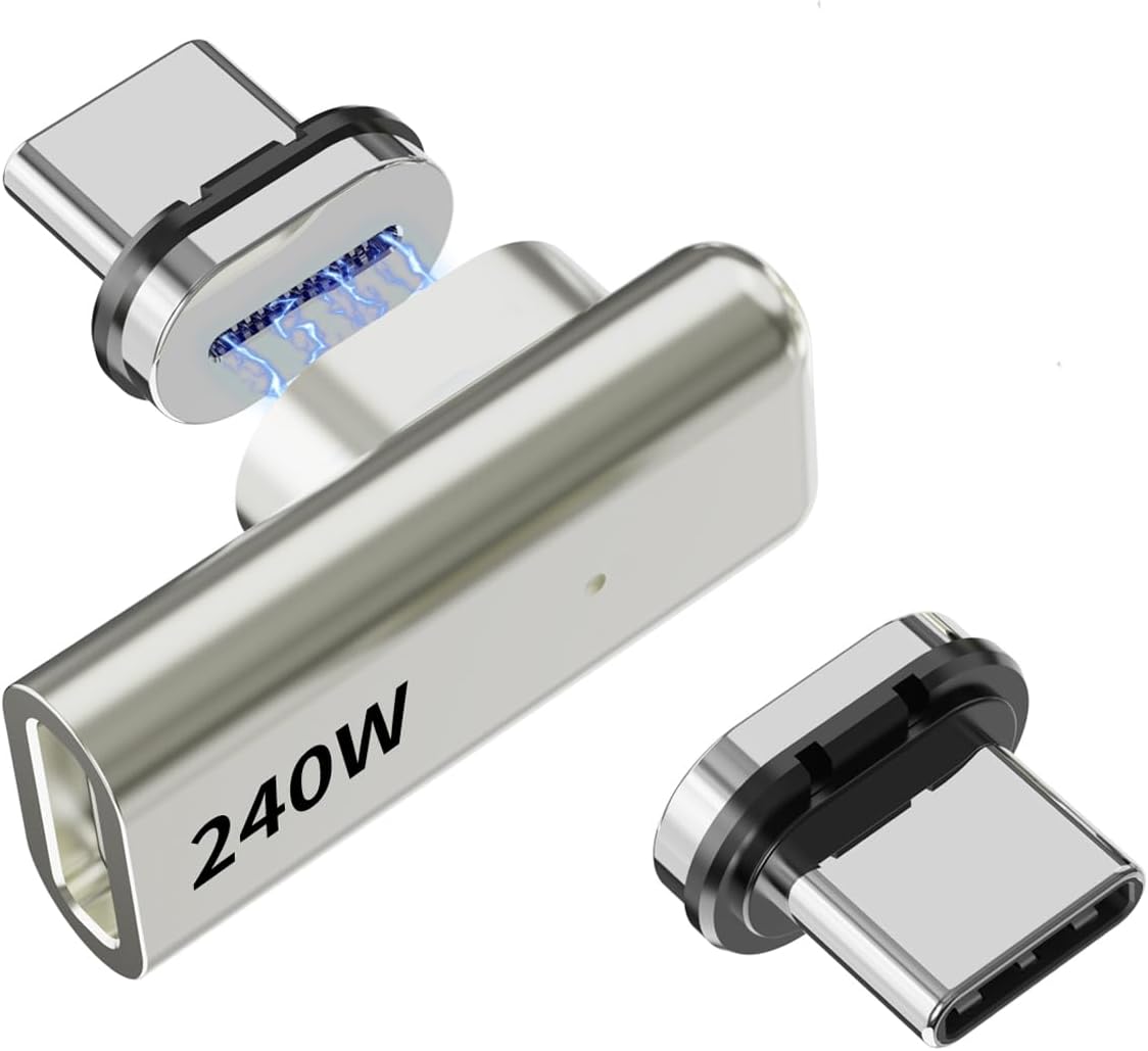 Amazon.com: Tciogrxp 240W USB-C Adapter - 90 Degree Magnetic USB ...