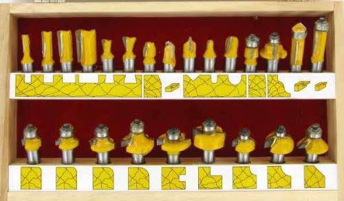 24 Piece Carb-Tech Carbide Router Bit Set - Trim Router Bits - Amazon.com