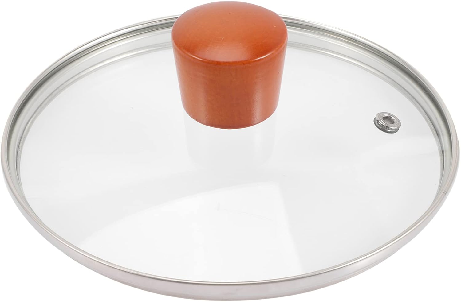 Amazon.com: Universal Tempered Glass Lid with Square Wood Lid Knob 16CM ...