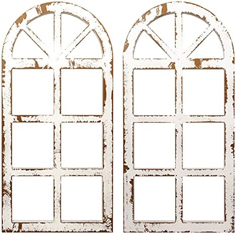 Amazon.com: SwallowLiving 16" x 32" Rustic Cathedral Window Frame Wall ...