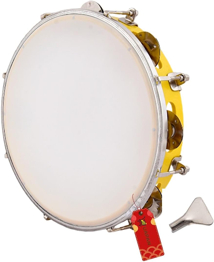 UAPAN Dafli Musical Instrument Dafli/Tambourine 10 inch Hand Percussion ...