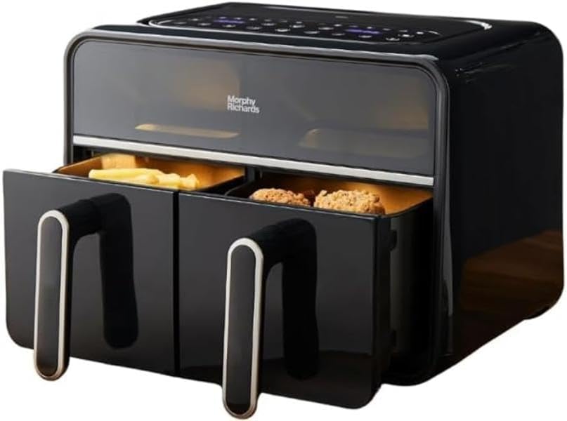 Cookworks 9L Dual Air Fryer - Black : Amazon.co.uk: Home & Kitchen