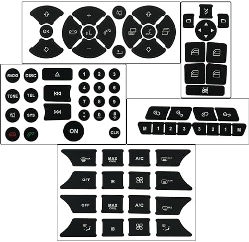 Amazon.com - NPSNGSJY Car Interior Stickers Button Decals Fit for ...